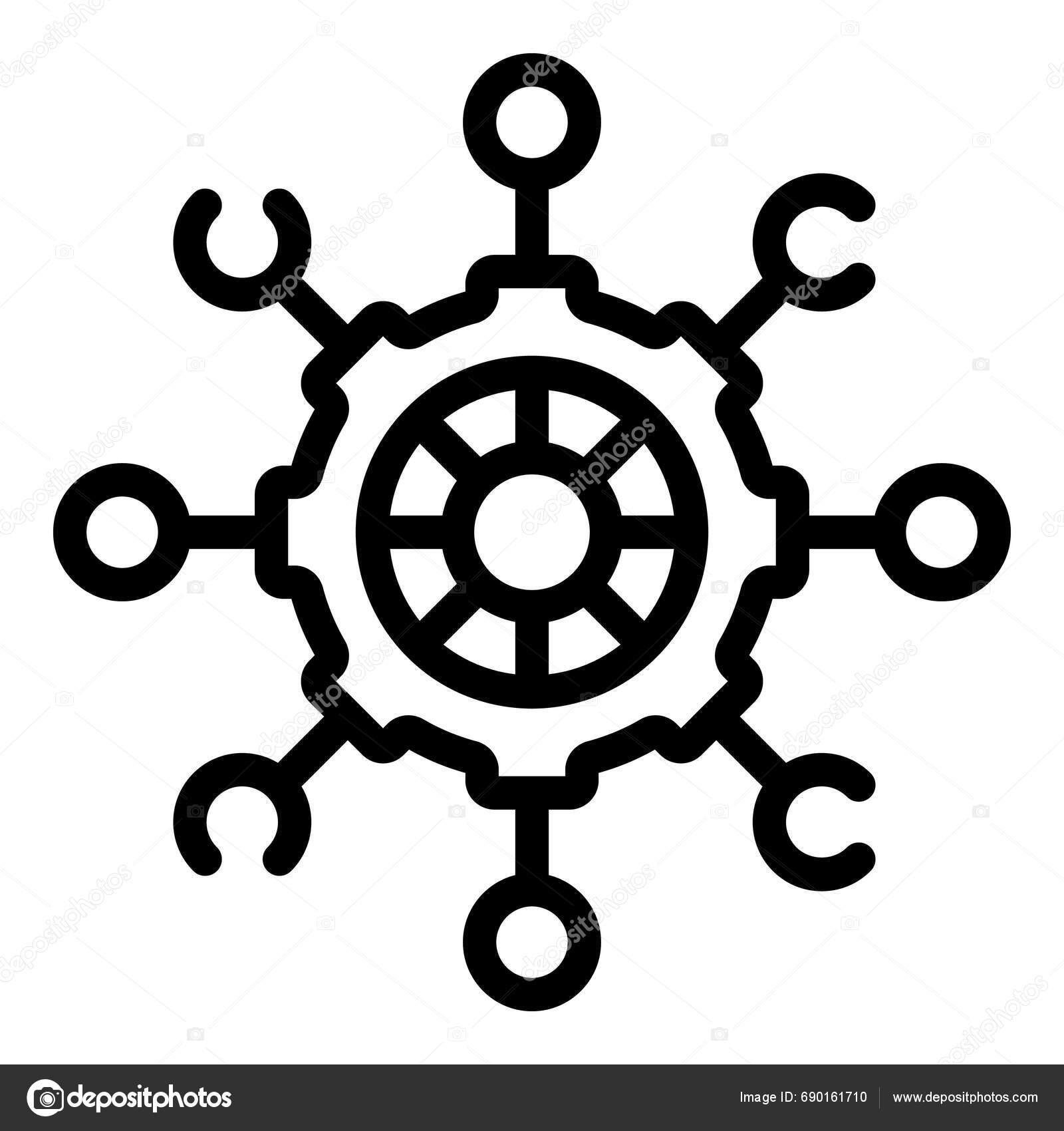 Core System Law Icon Outline Vector Value Balance Core Culture Stock ...