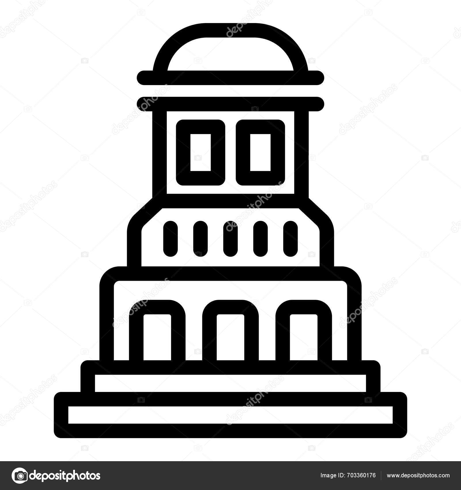 Warsaw Medieval Architecture Icon Outline Vector Polish Cultural ...