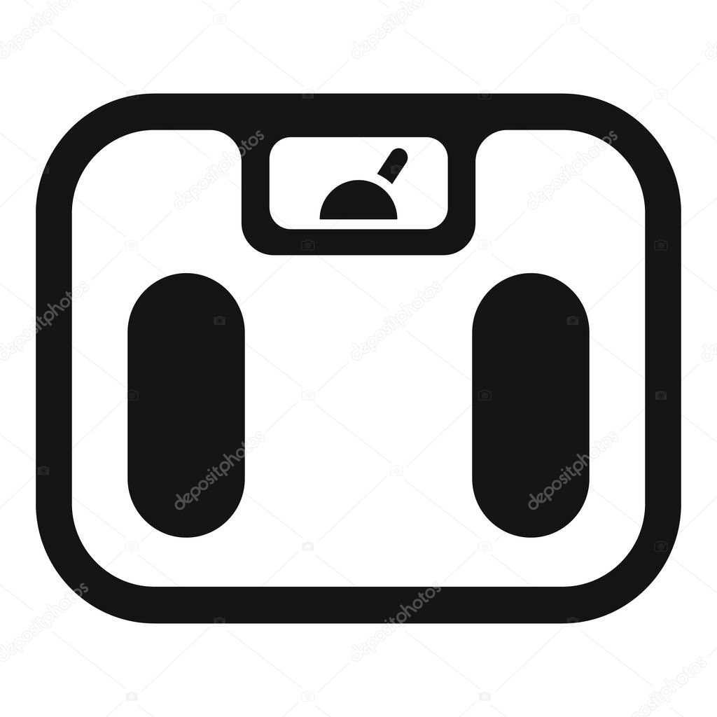 Icono de escala de ba o digital vectorial en dise o plano minimalista ...