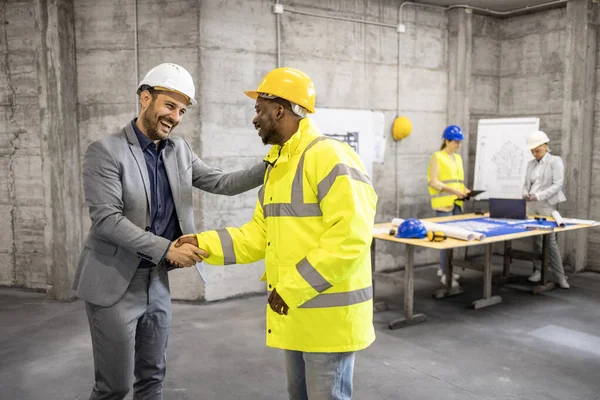 Structural Engineer Analyzing Building Plans Blueprint Construction ...