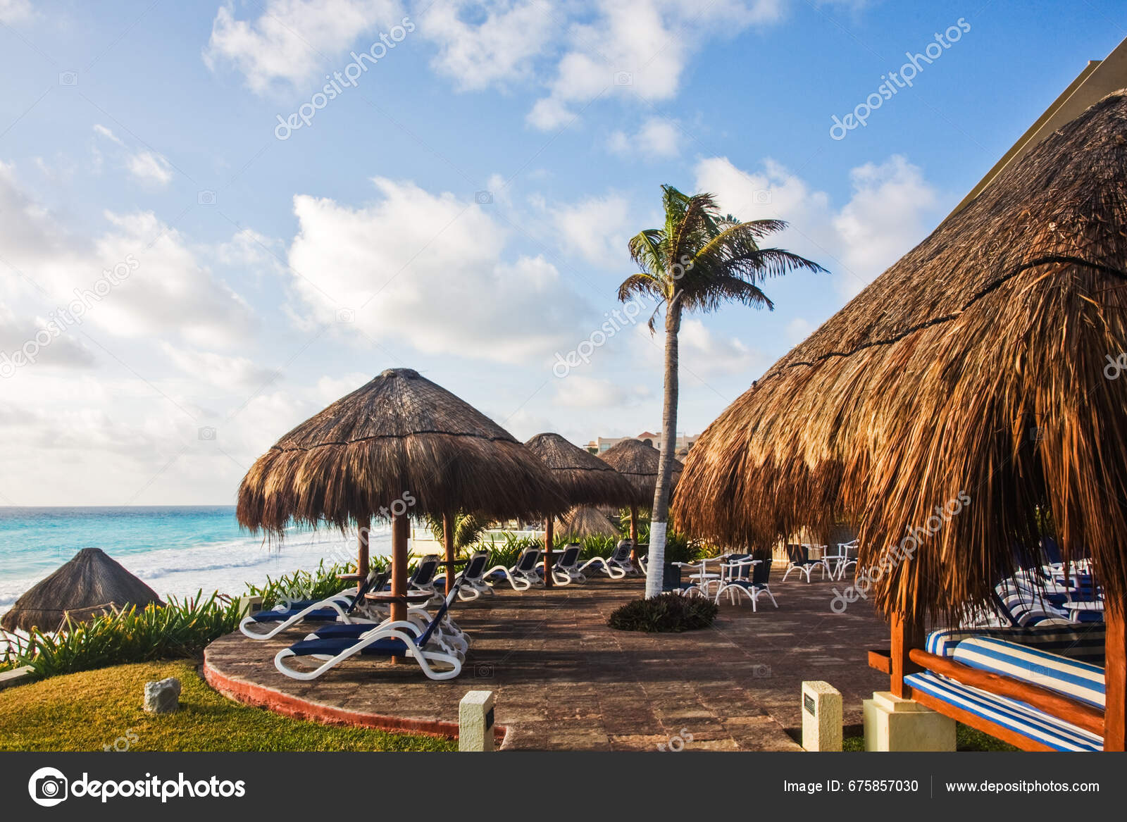 Las Aguas Turquesas Playas Arena Blanca Cancún Península Yucatán Quintana — Foto de stock ...