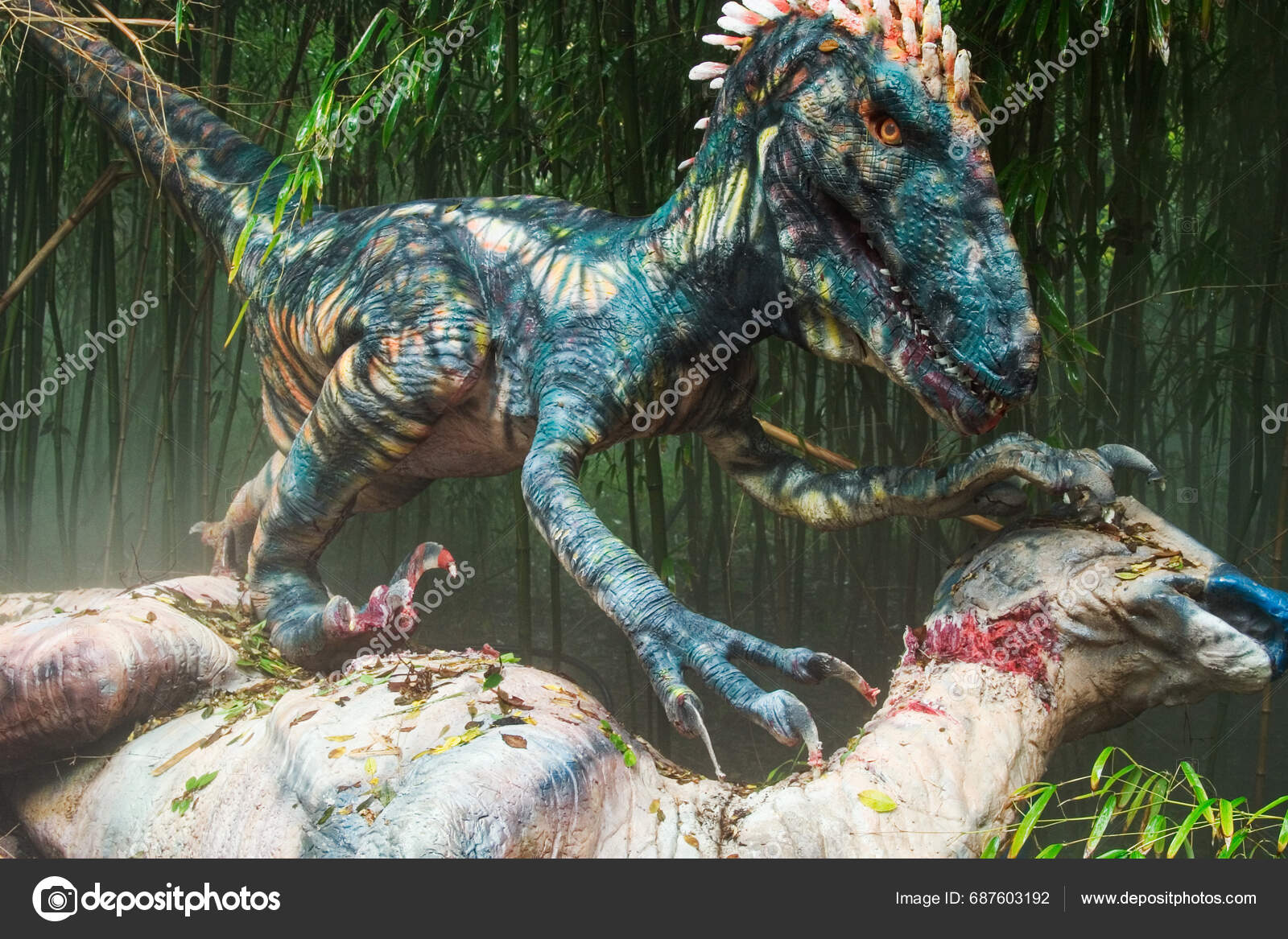 Deinonychus Terrible Claw Feeding Parasaurolophs Dinosaur Early ...