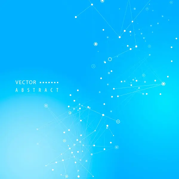 Connect Dots Lines Abstract Vector Background Technology Concept Design Communication Stock ...