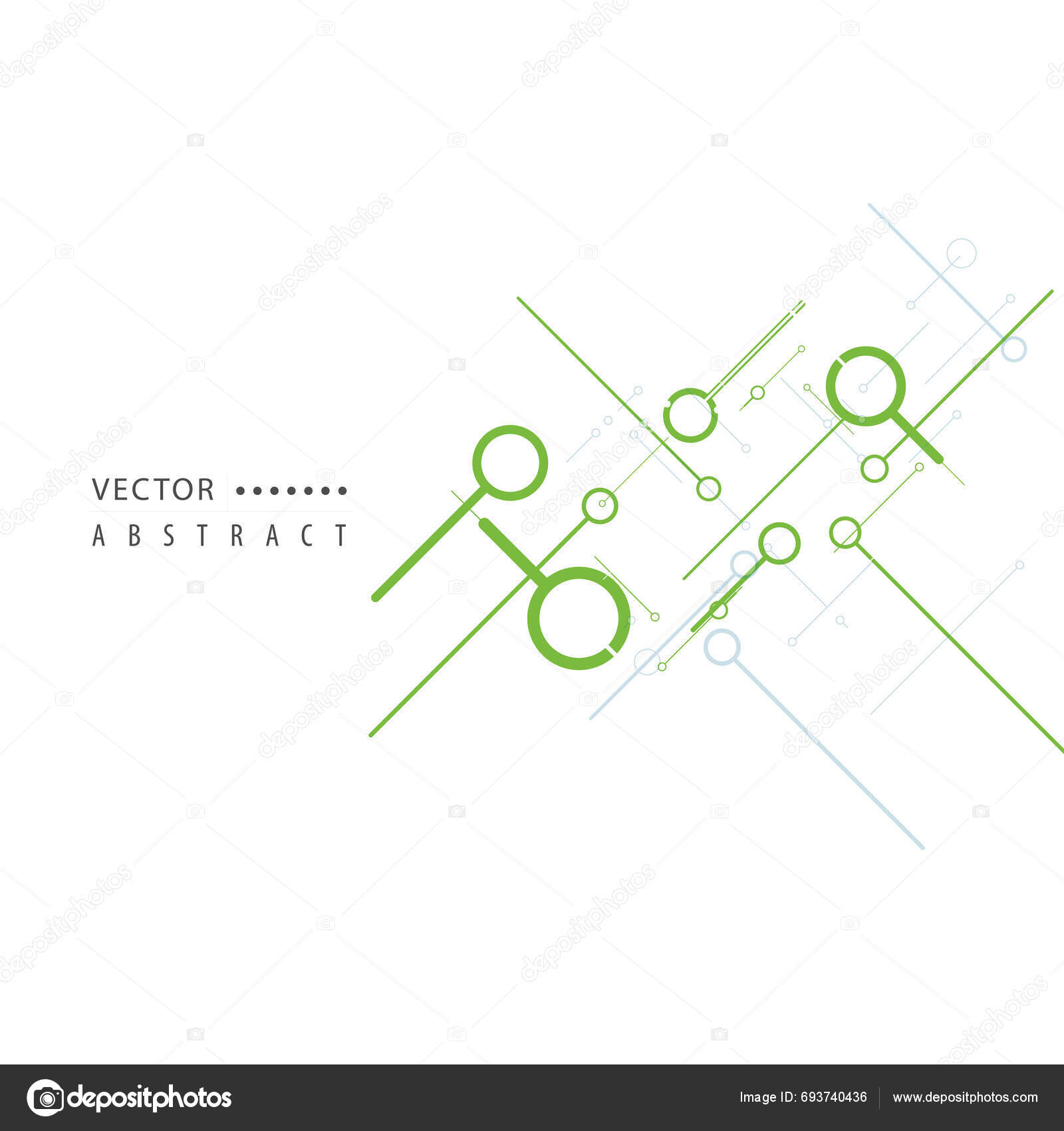 Connect Dots Lines Abstract Vector Background Technology Concept Design Communication Stock ...