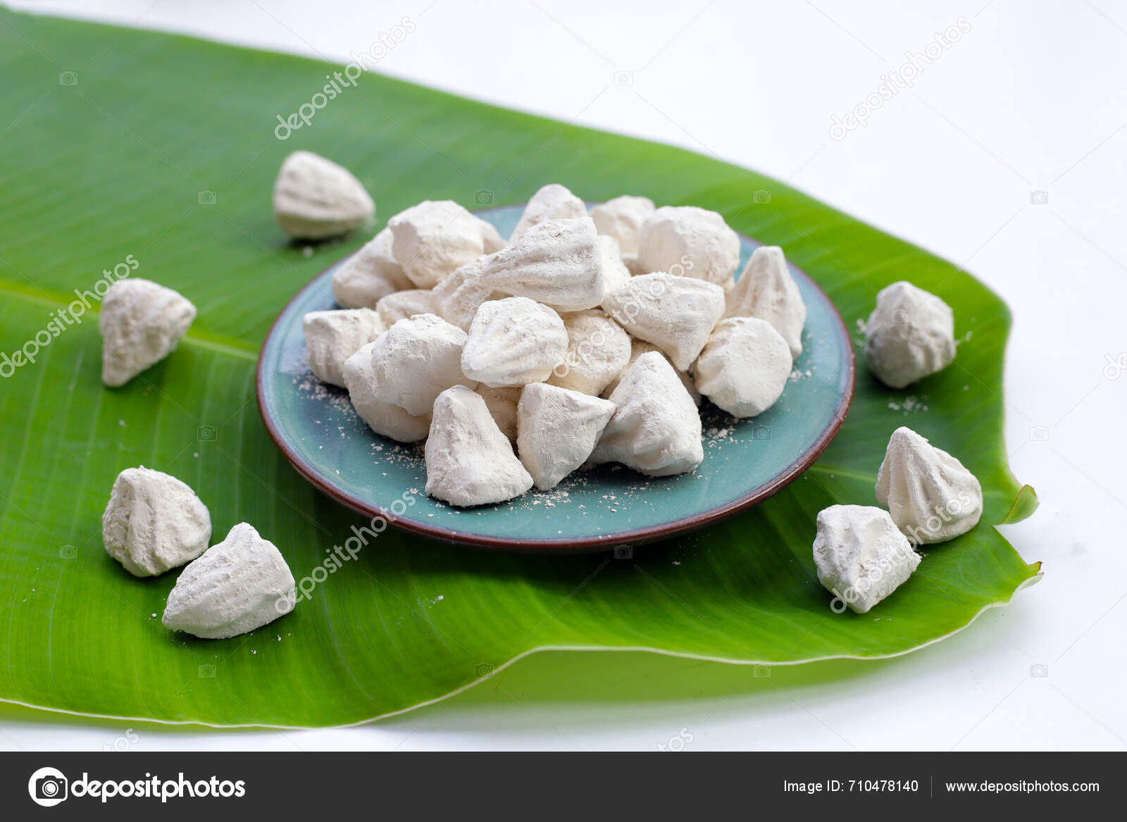 White Clay Filler Soft Prepared Chalk Thai Tradition Songkran Festival ...