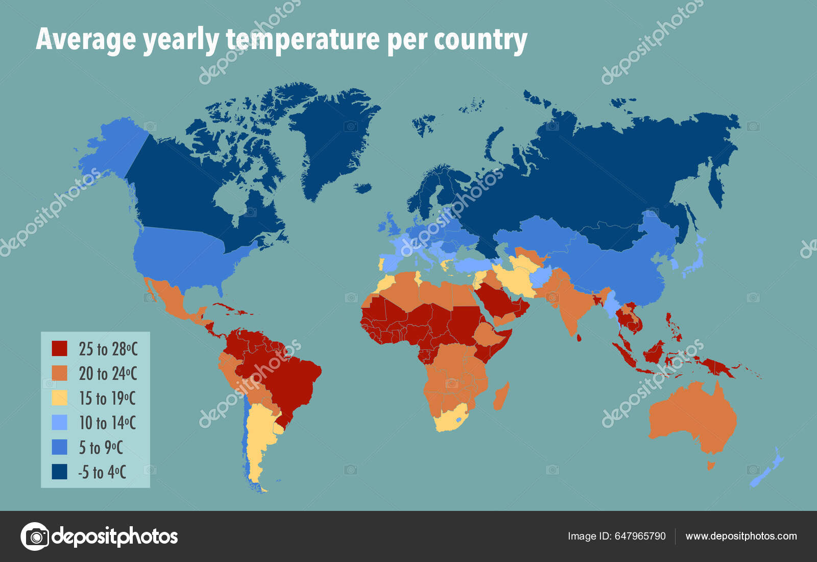 World Map Average Yearly Temperature Country Stock Photo by ©dkaramit ... World Map Average Yearly Temperature Country Stock Photo by ©dkaramit ...