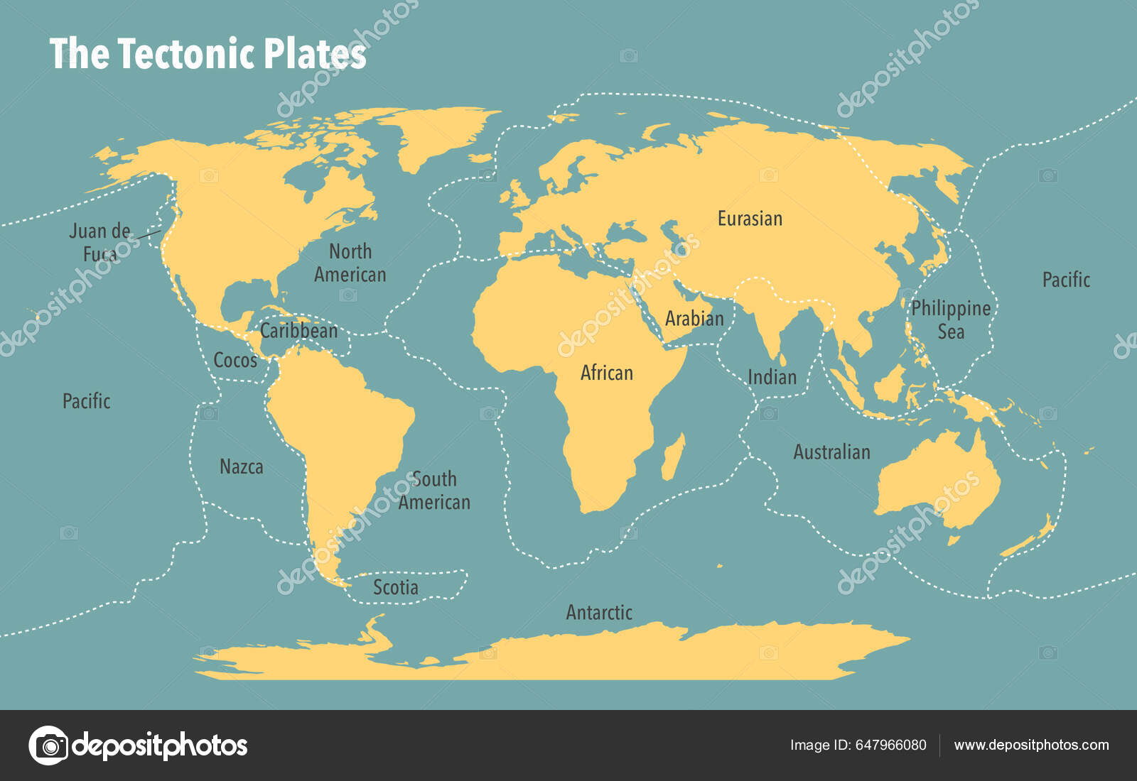 Tektoniske Plater Kart For Barn