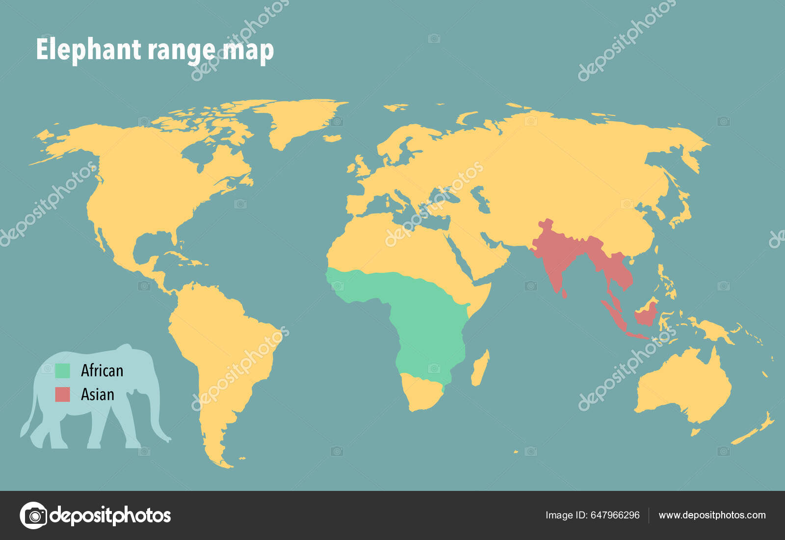 Asian Elephant Habitat Map