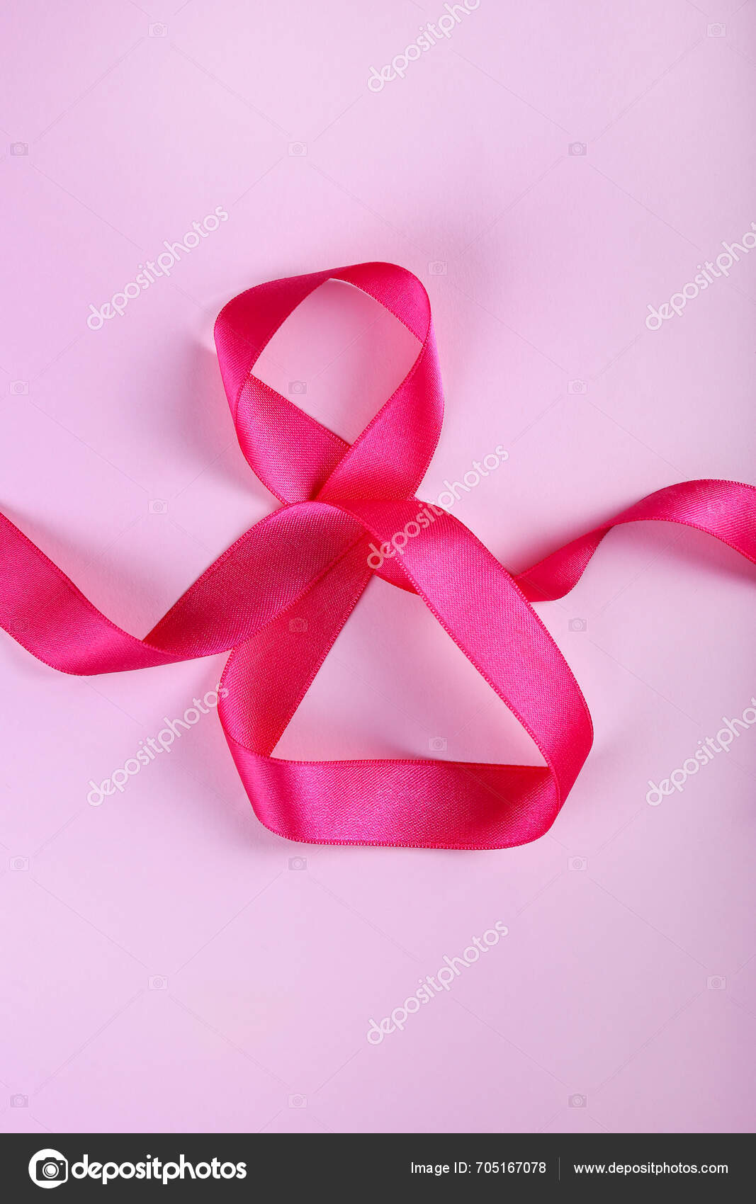Pink Ribbon Shape Eight Symbol Symbol Women's Equality International ...