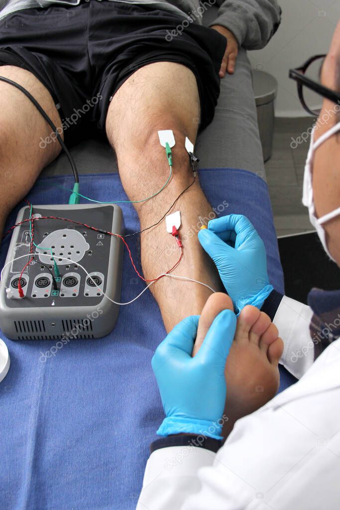 Electromiografía en miembros inferiores, técnica de registro gráfico de ...