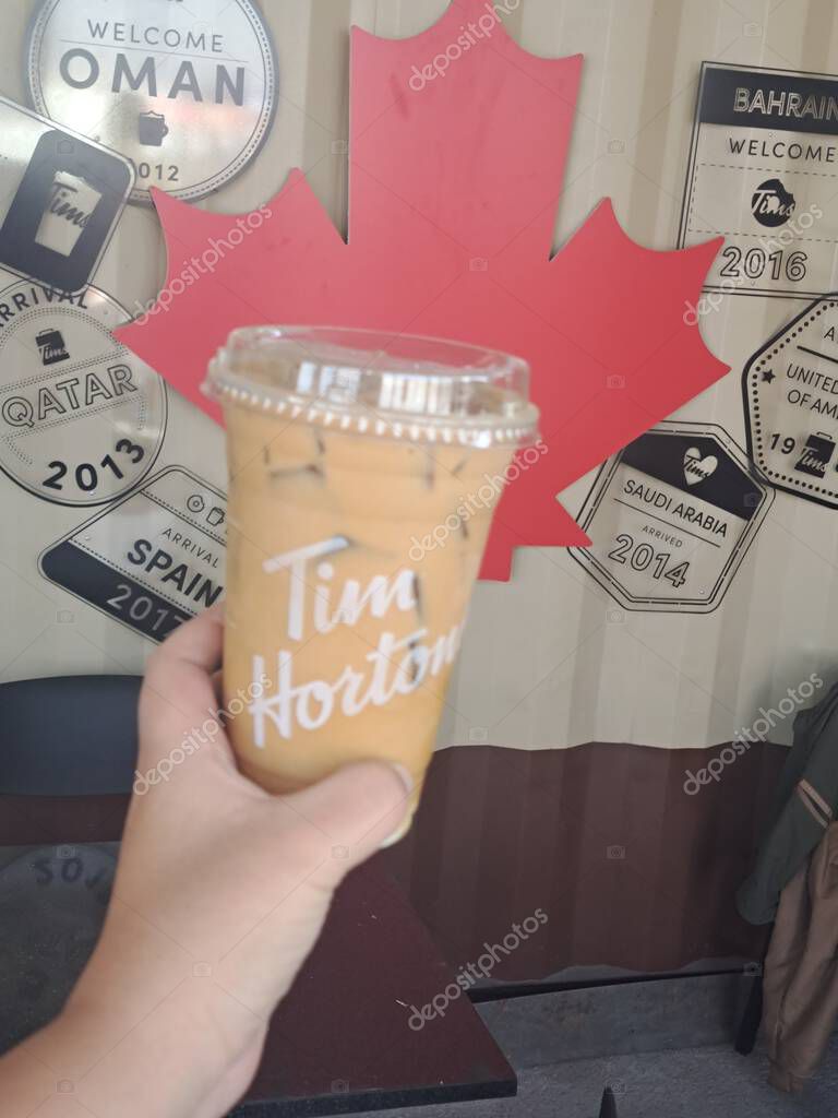 Querétaro, México - Feb 13 2023: Tim Hortons, la cadena canadiense de ...