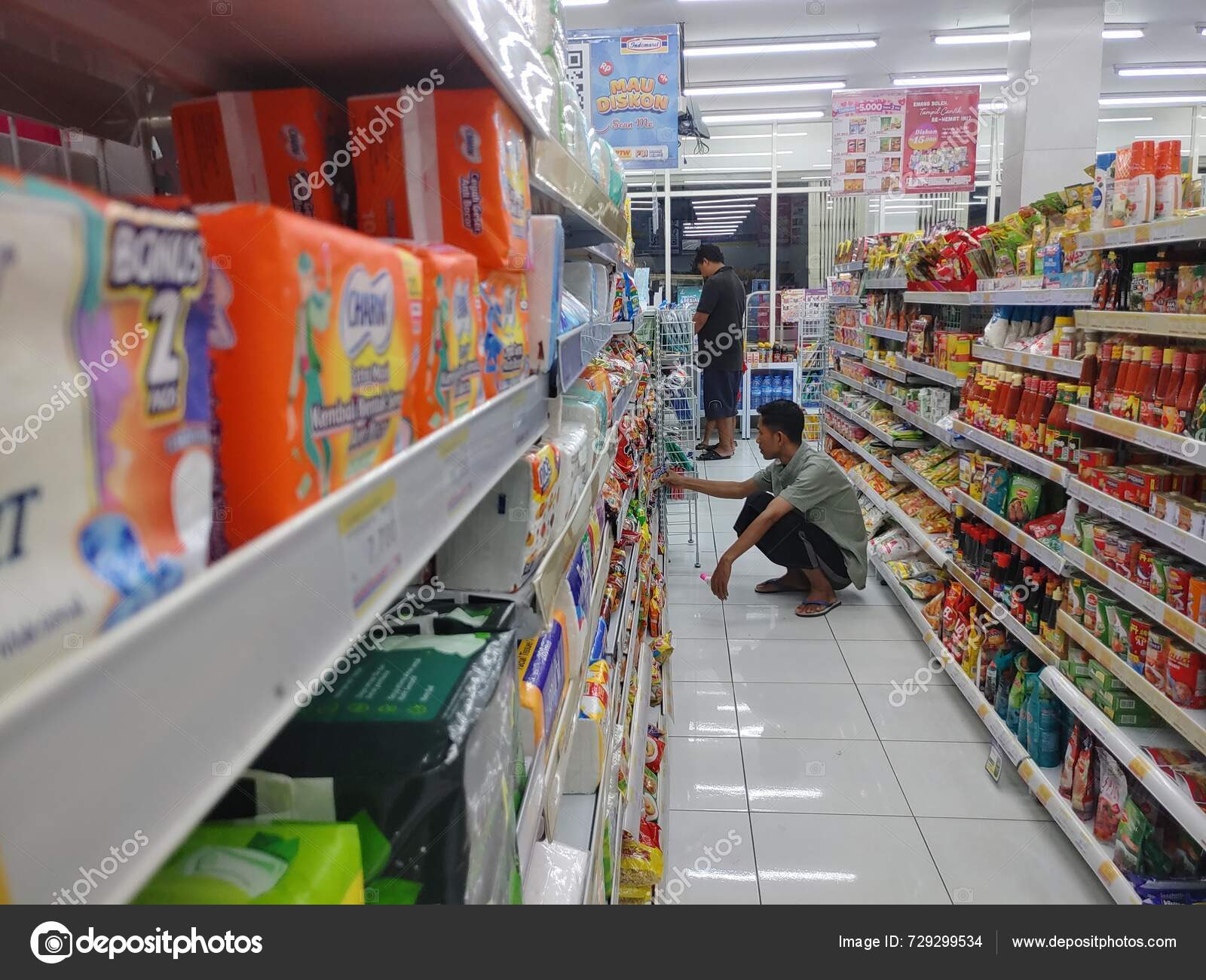 Lombok Indonesia February 2024 Close View Indonesian Minimarket Selling ...
