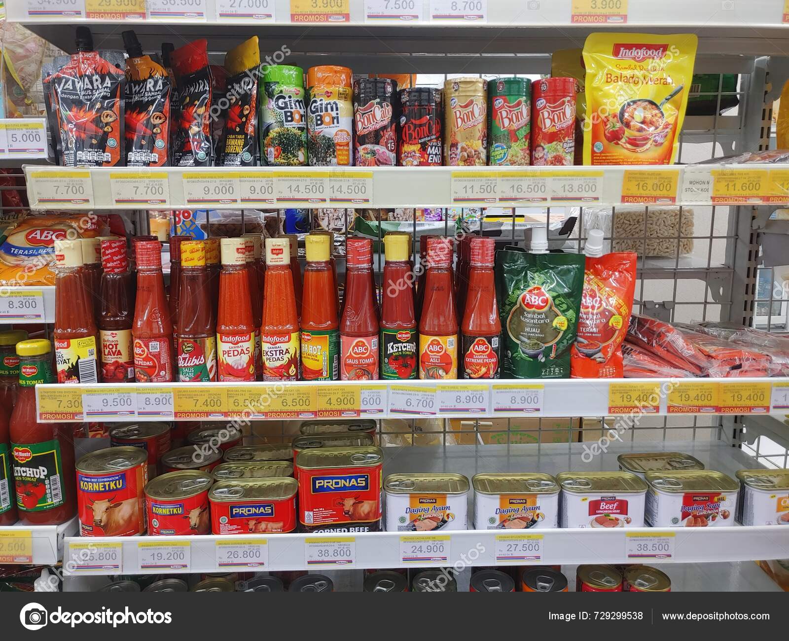 Lombok Indonesia February 2024 Close View Indonesian Minimarket Selling ...