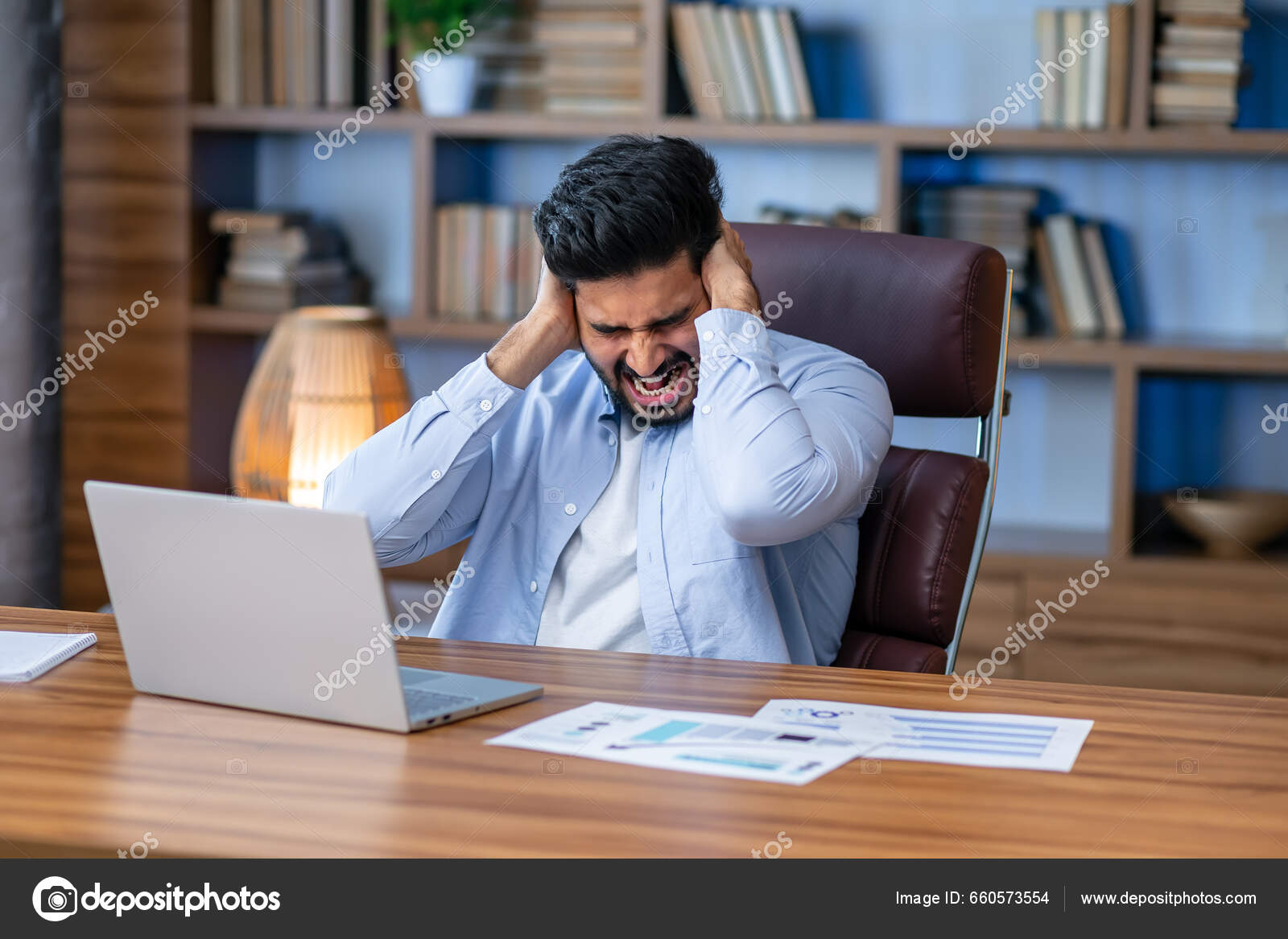 Angry Employee Computer