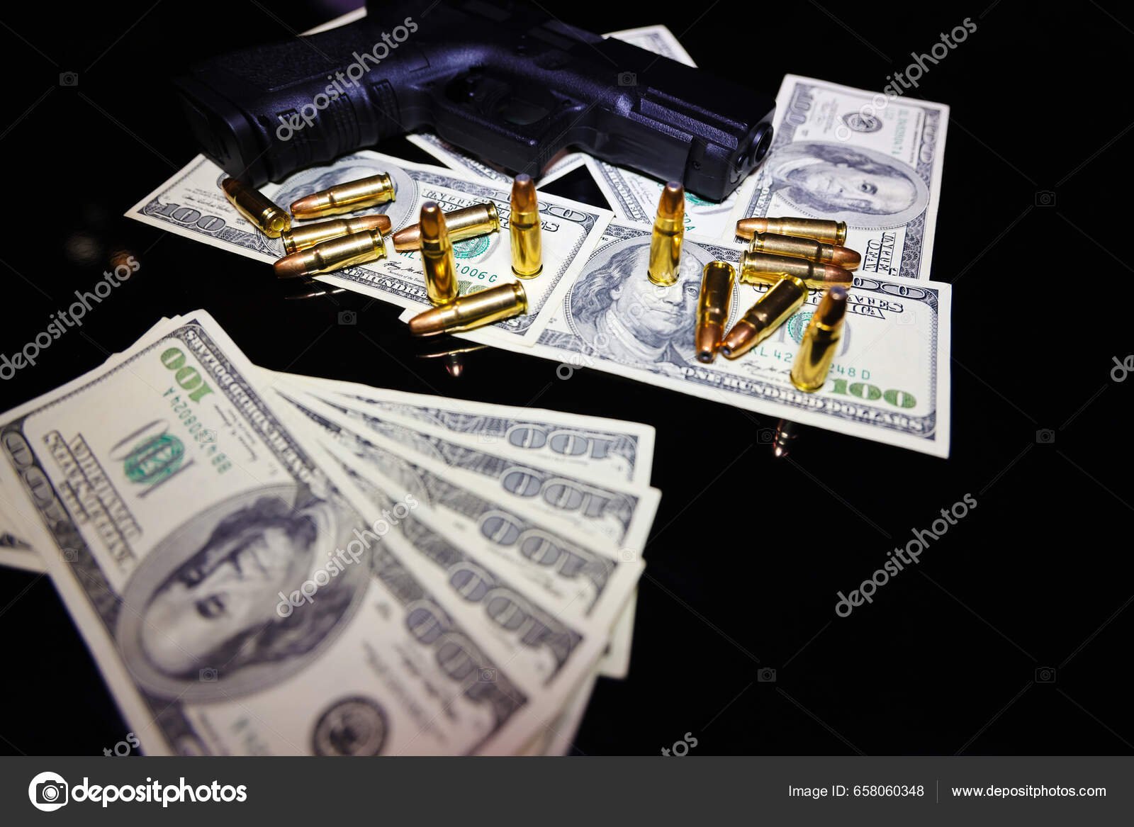 Money And Guns Background