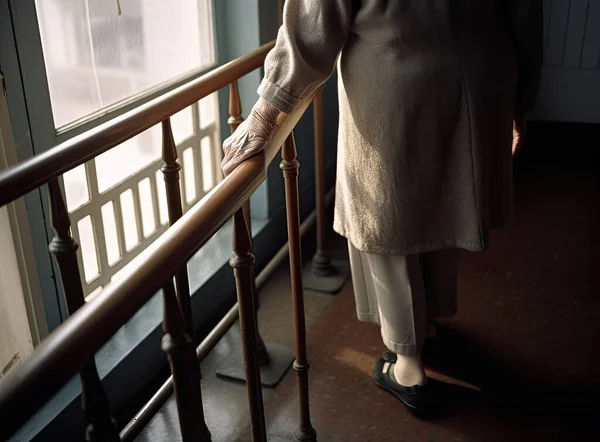 Elderly opening the door Stock Photos, Royalty Free Elderly opening the ...