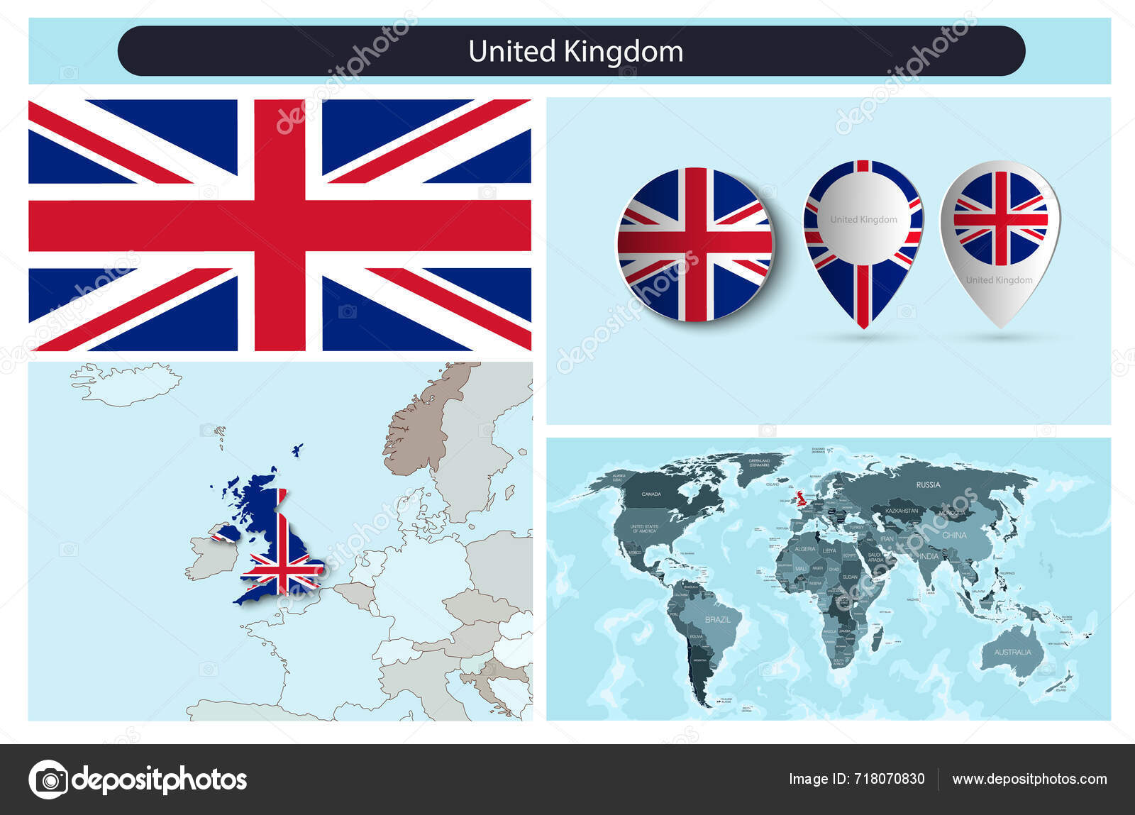 Political Infographics Made Maps Flags Vector Illustration Stock Vector ...