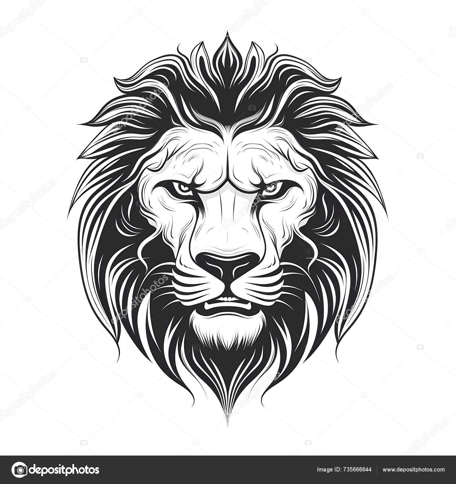 Lion Head Symbol Illustration Design — Stock Photo © premiumdesign ...