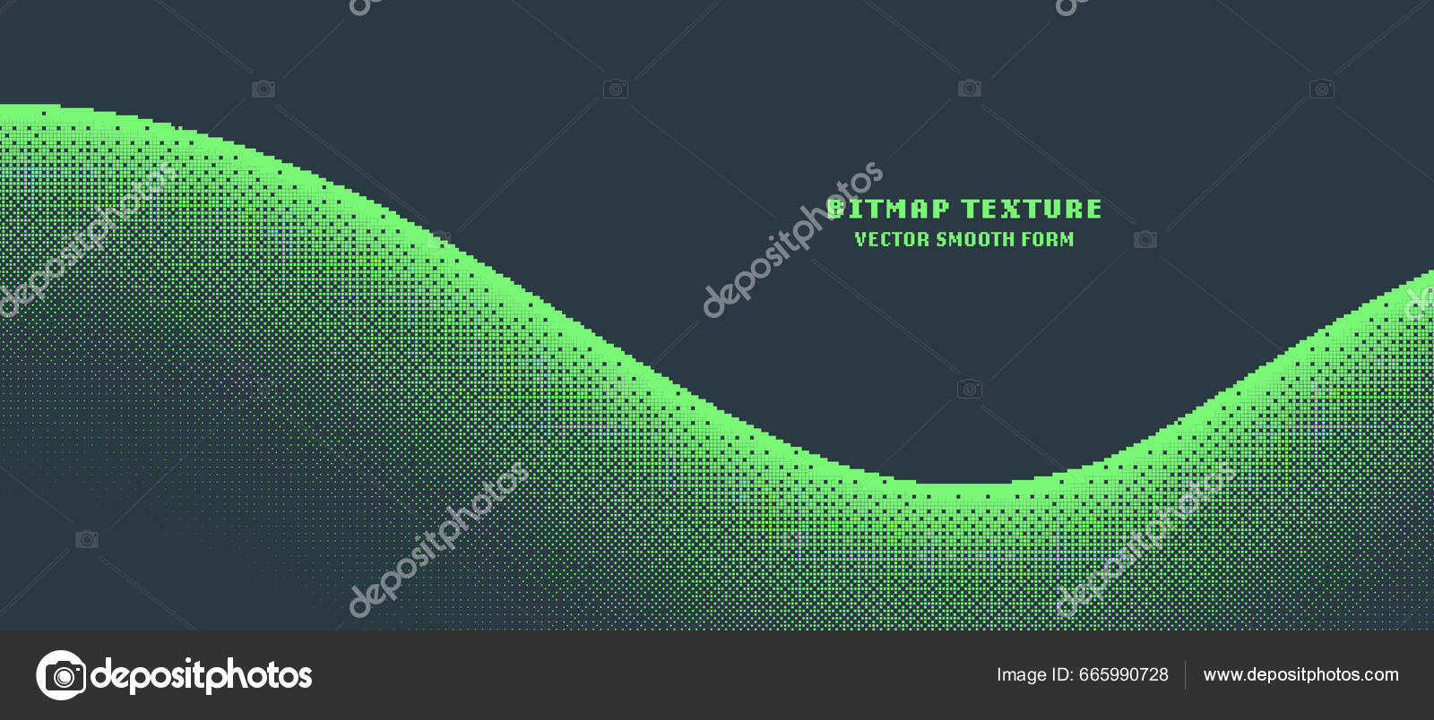 Image vectorielle Pixel Art Style Bitmap Texture Smooth Form Vector Noise Dither par ©yamonstro ...