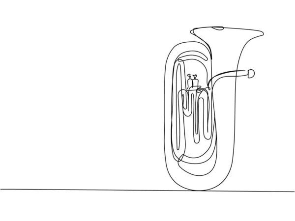 Marching Baritone Drawing