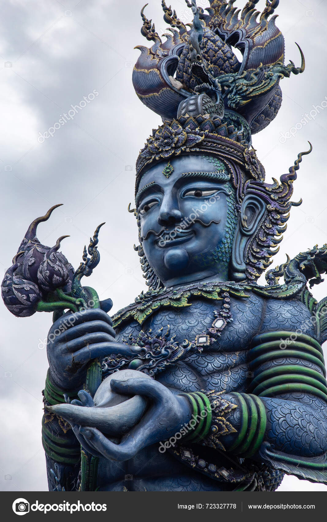 Deity Statues Blue Temple Chiang Rai Thailand — Stock Photo © Cavan ...