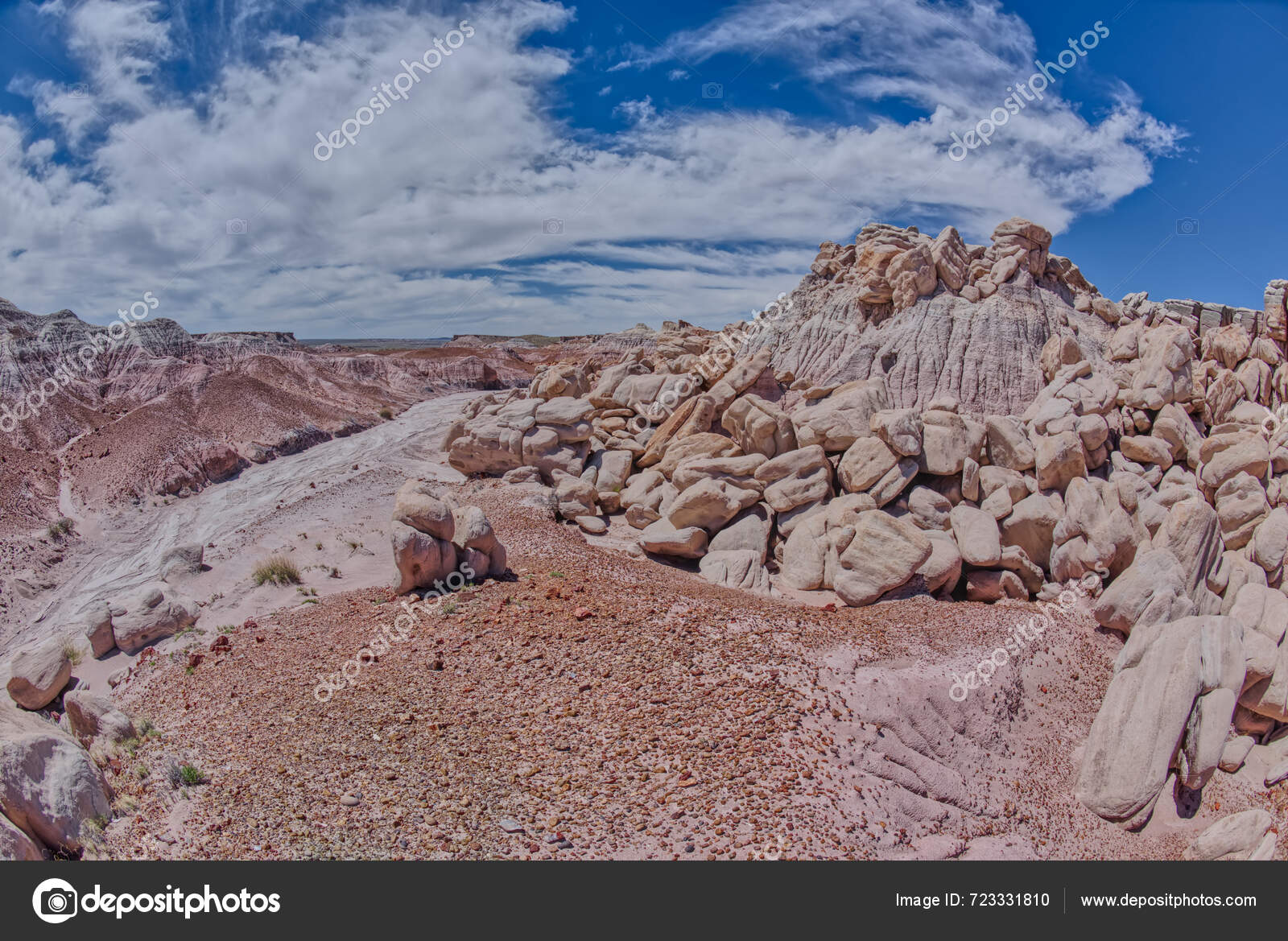 Crumbling Cliffs Blue Mesa Petrified Forest — Stock Photo © Cavan ...