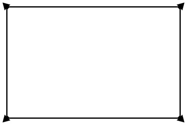 Rectangle Frame Border Design Simple Stripe Black White Background ...