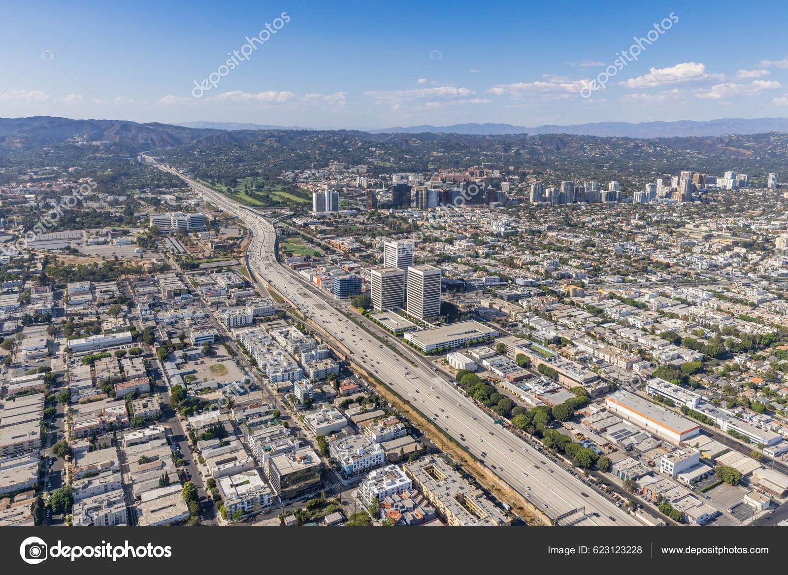 Aerial View Highways Los Angeles — Stock Editorial Photo © adameq2 ...