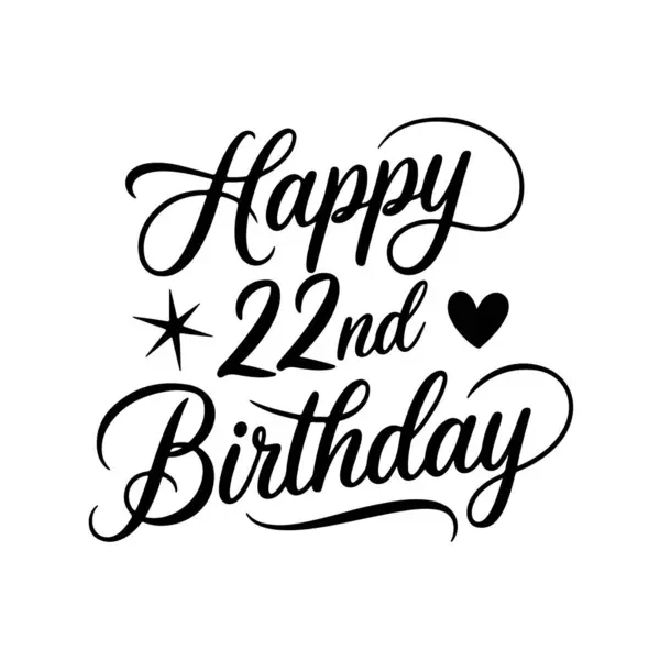 Happy 22nd birthday Vector Images | Depositphotos