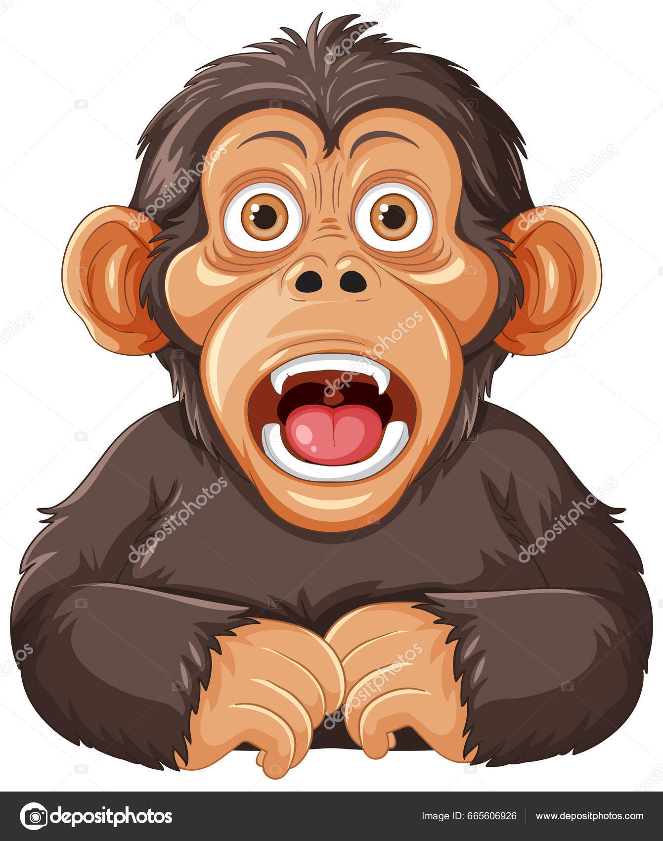 Cartoon Chimpanzee
