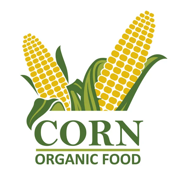 Corn Cob Stamp Isolated White Background Stock Vector by ©alexkava ...