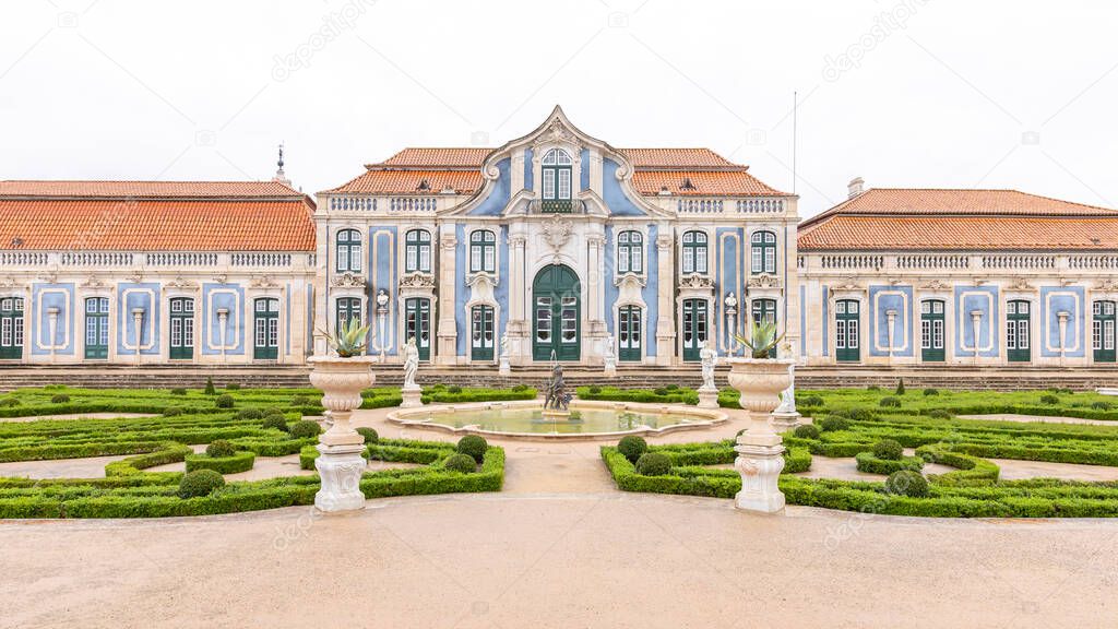 Palacio Queluz, Sintra; Portugal; 20 de octubre de 2022. Las paredes ...
