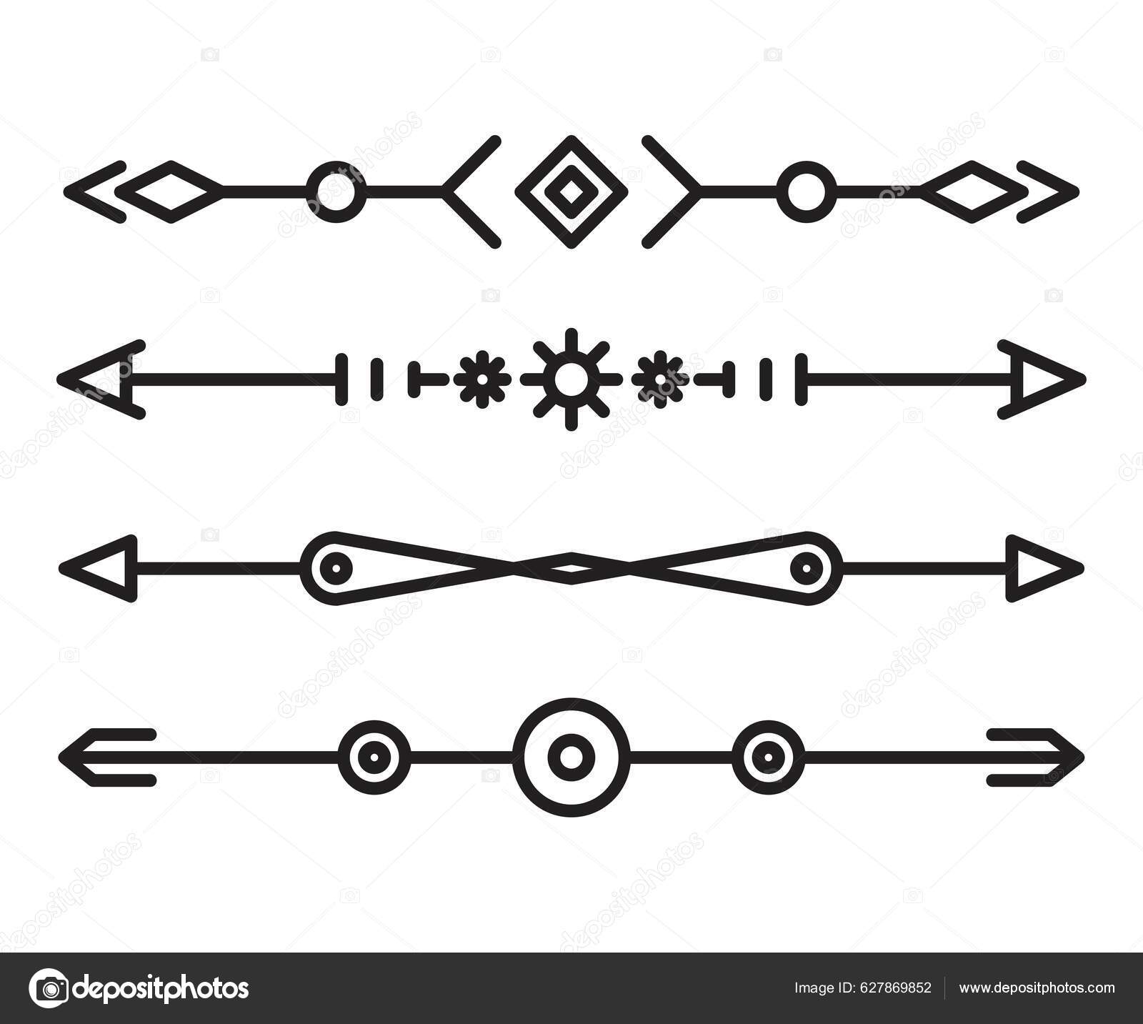 Text Dividers Separators Line Art Illustration Stock Vector by ©loopang ...