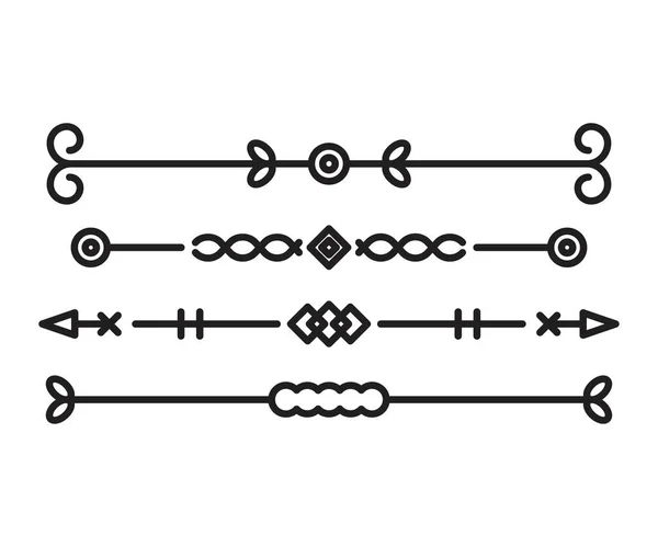 Decorative Text Dividers Separators Illustration Stock Vector Image by ...