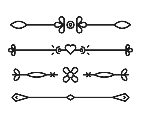 Text Dividers Separators Line Art Illustration Stock Vector by ©loopang ...