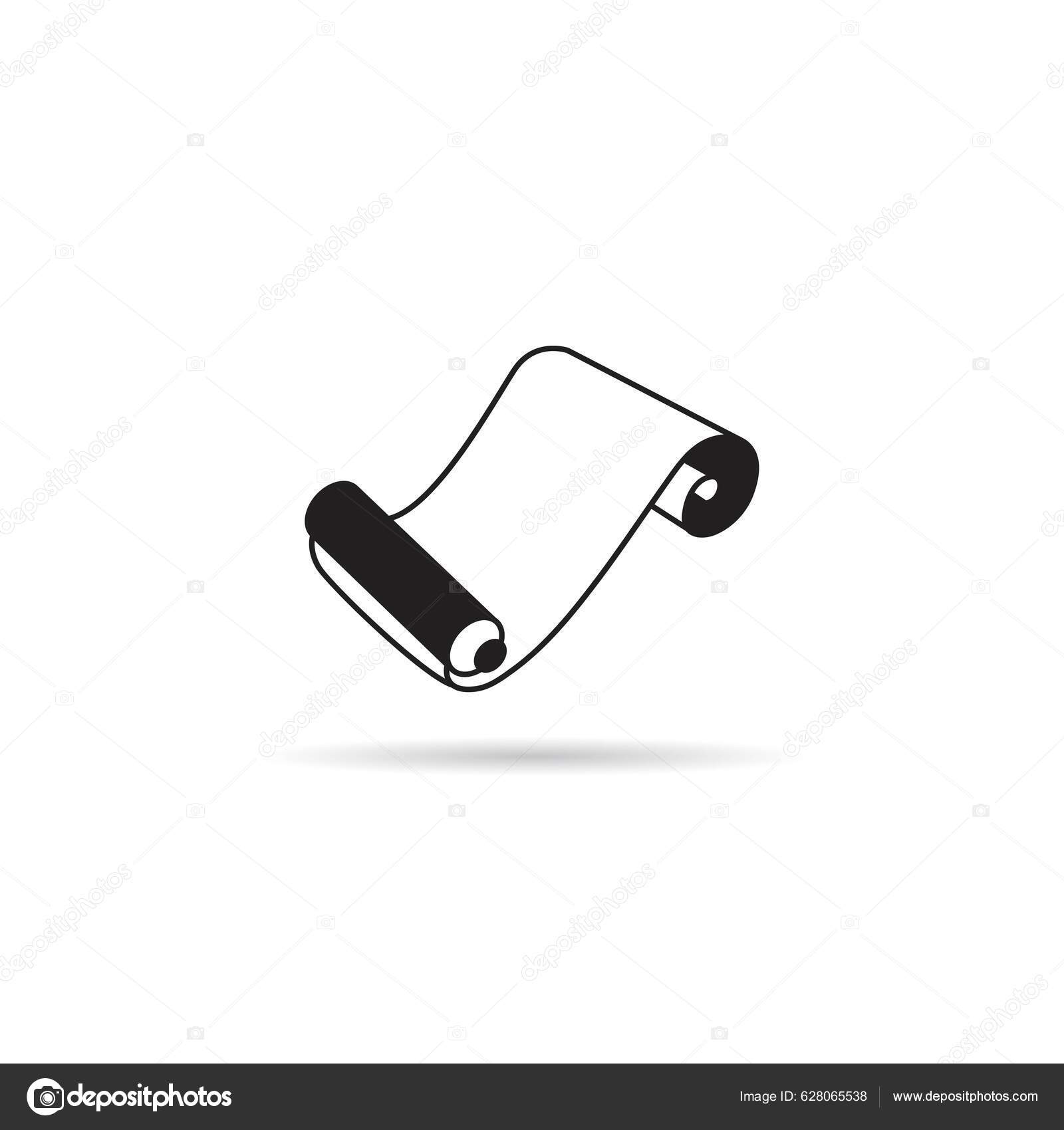 Pergamino Pergamino Papel Ilustración Vector de stock #628065538 de ...