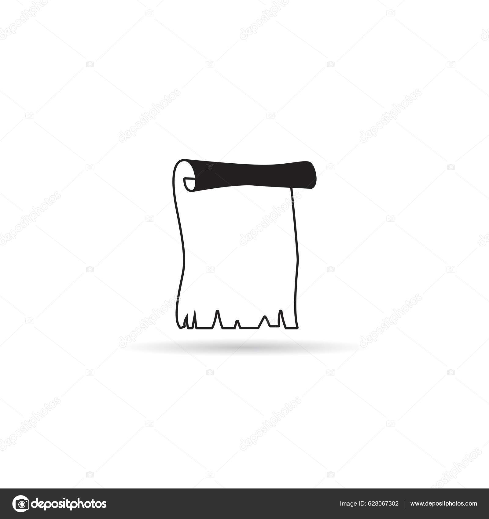 Illustration Vectorielle Parchemin Rouleau Papier Vecteur par ©loopang ...