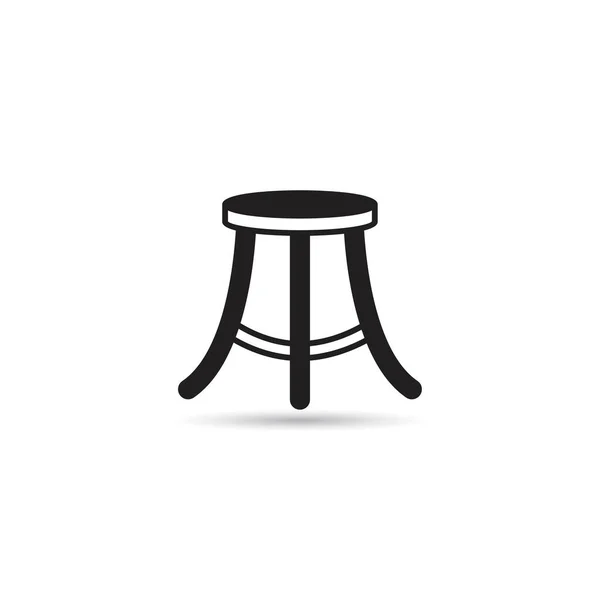 Stool Icon White Background Stock Vector by ©loopang 645782760
