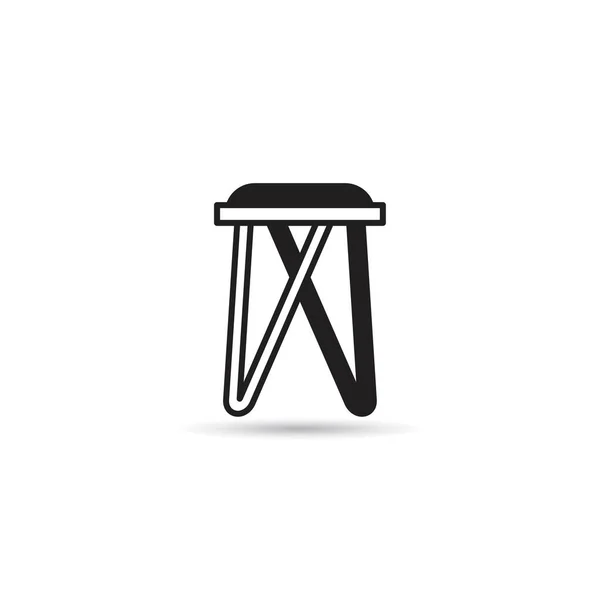 Stool Icon White Background Stock Vector by ©loopang 645782760