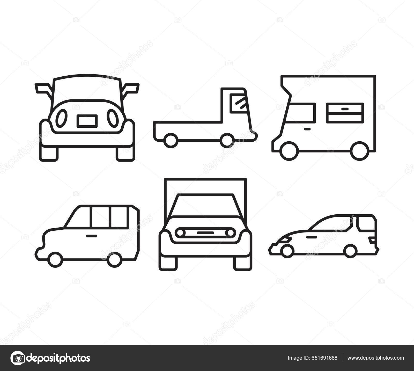 Car Transportation Icons Set Stock Vector by ©loopang 651691688