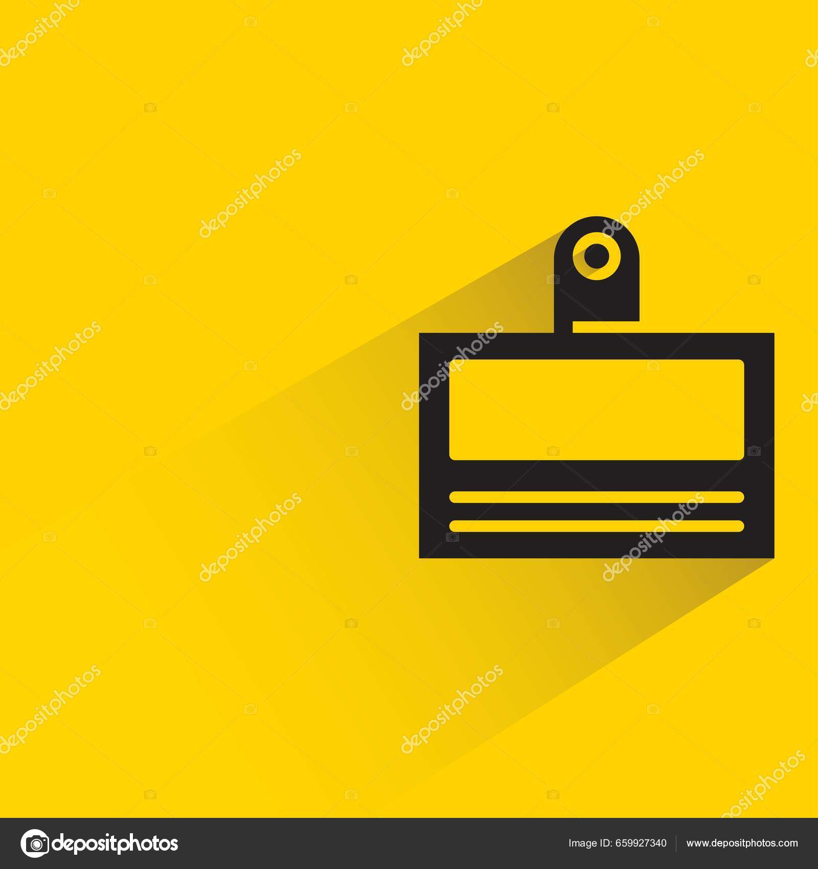 Card Shadow Yellow Background Stock Vector by ©loopang 659927340