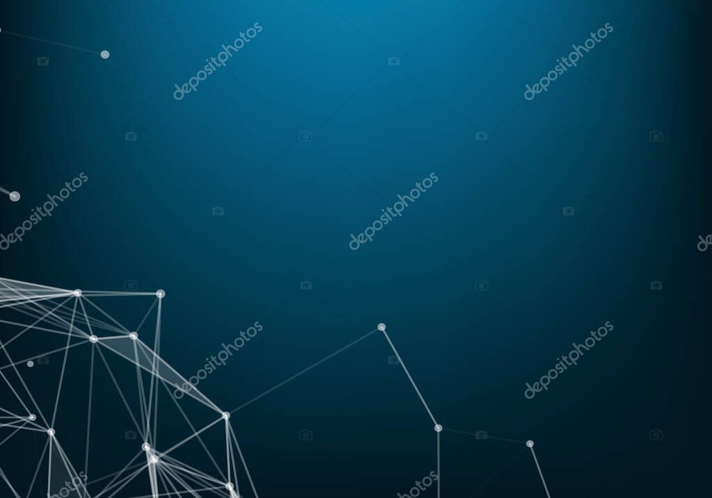 Molécula geométrica de fondo gráfico y comunicación. Complejo de ...