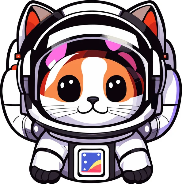 Space cat cartoon imágenes de stock de arte vectorial | Depositphotos