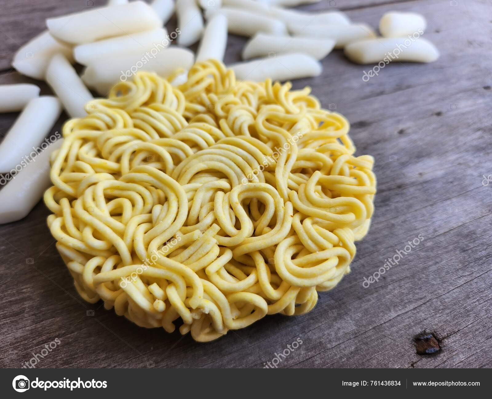 Instant Noodles Rice Cake Korean Food — Stock Photo © luknaja #761436834