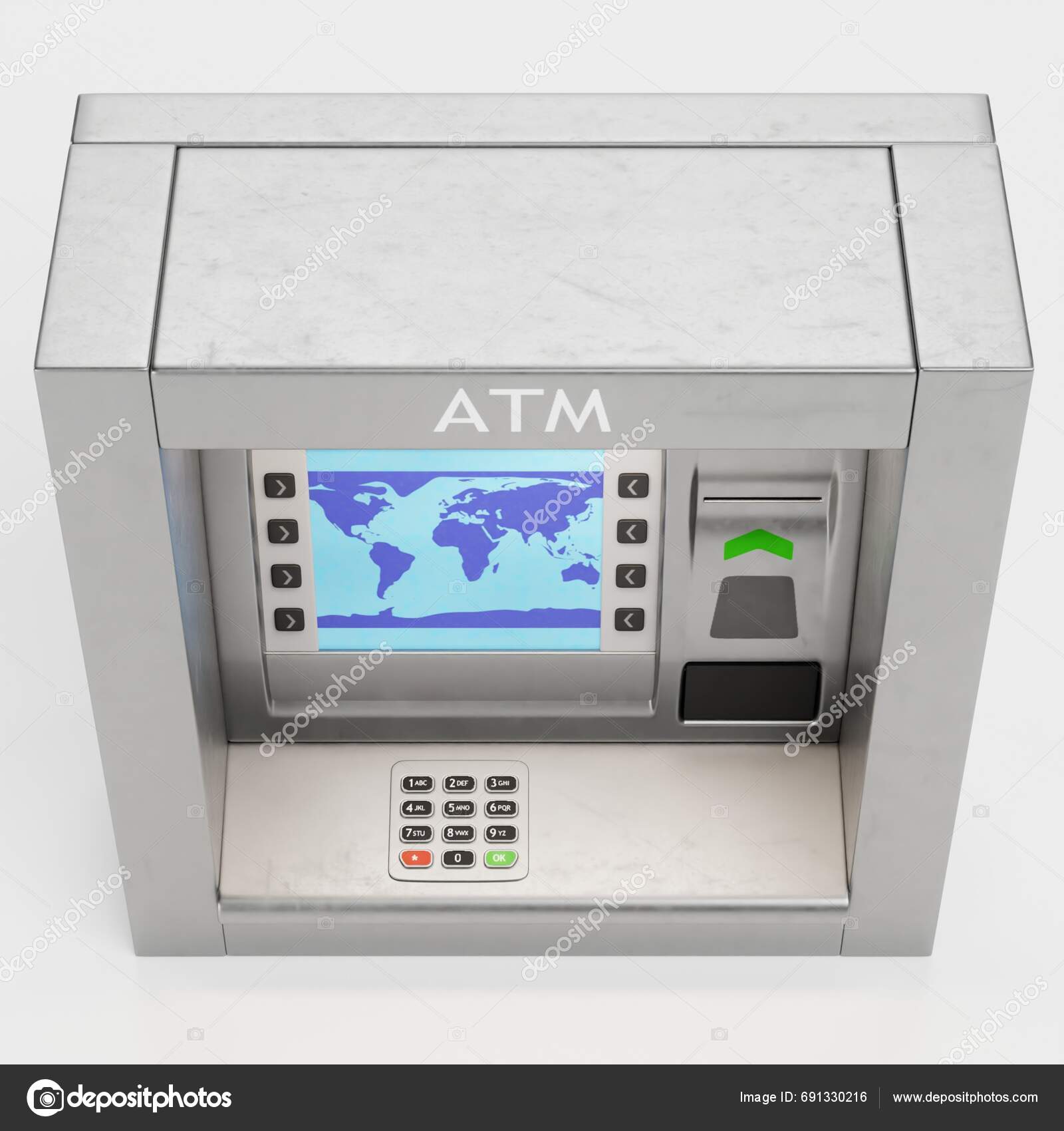 Realistic Render Atm Machine Stock Photo by ©3drenderings 691330216