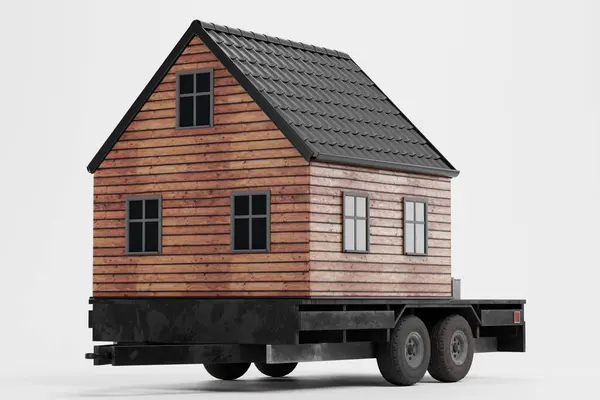 Realistic Render Tiny House Stock Photo by ©3drenderings 691495404