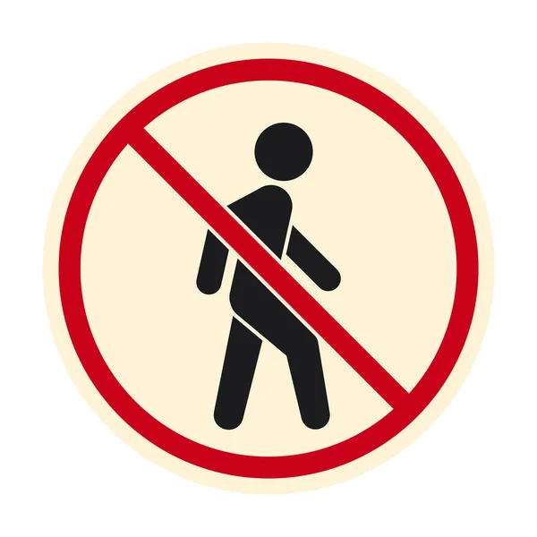 100,000 No walking sign Vector Images | Depositphotos