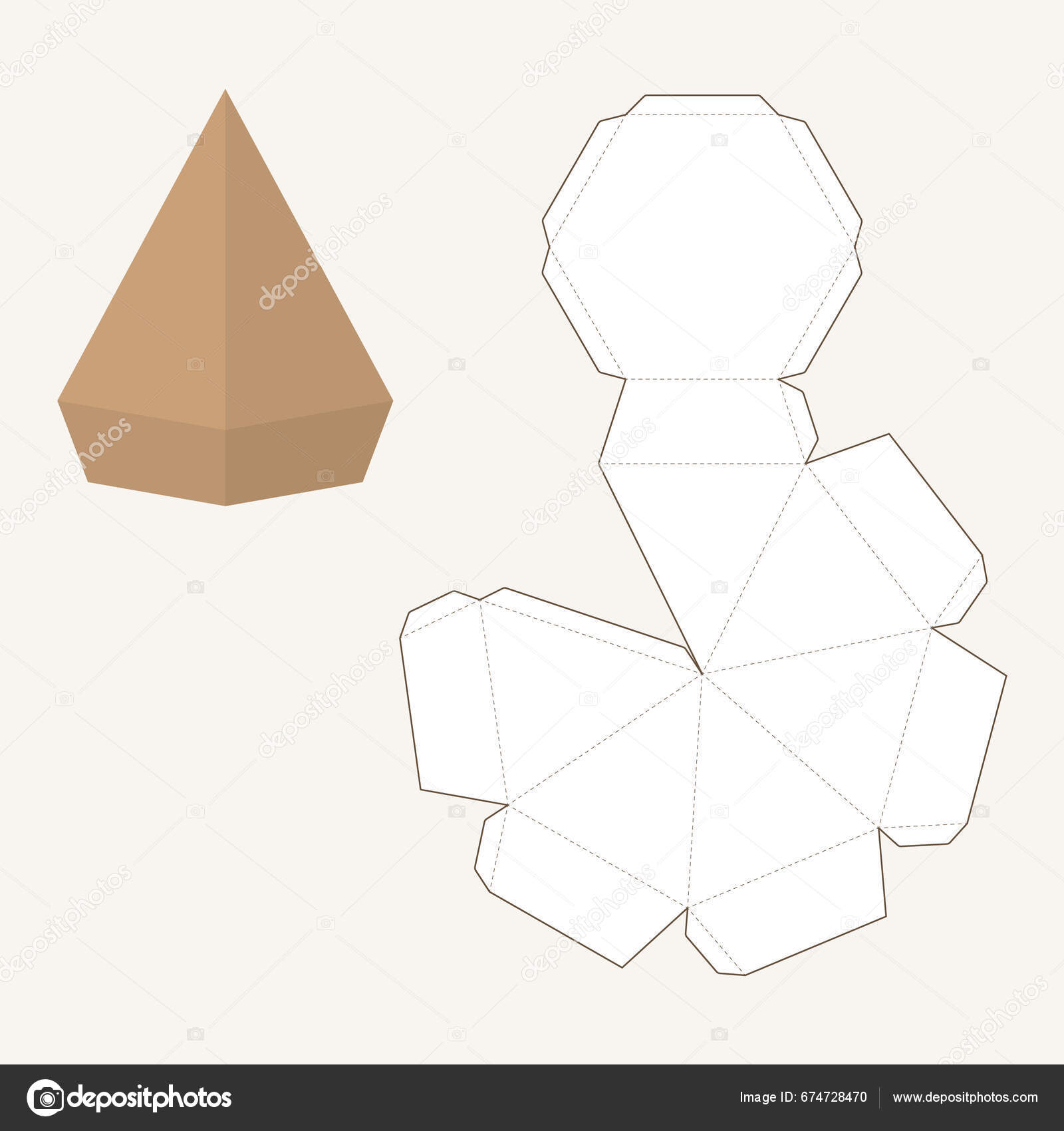 3d Diamond Shape Template