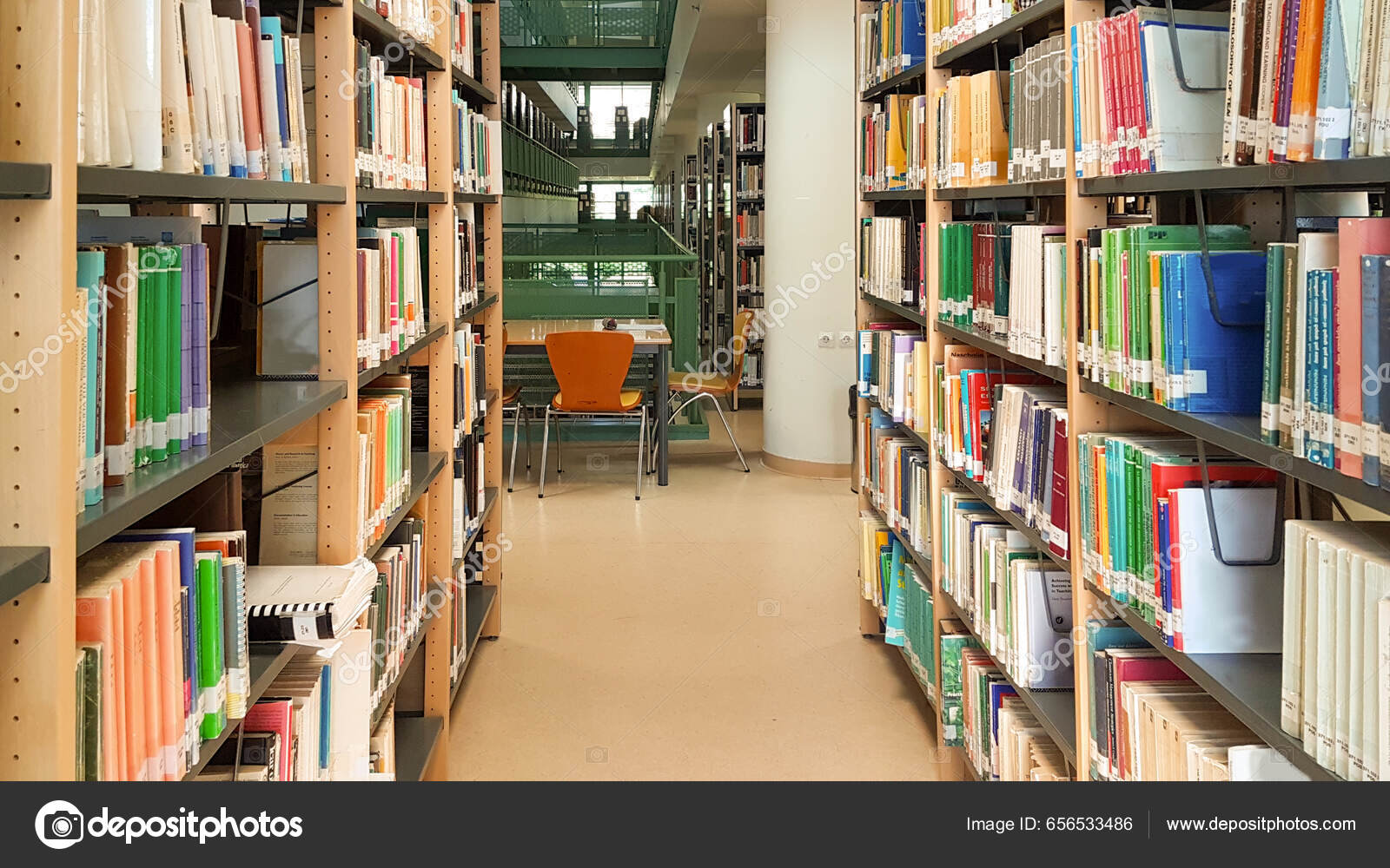 Library University Books Many Shelves Education School Learn Background ...