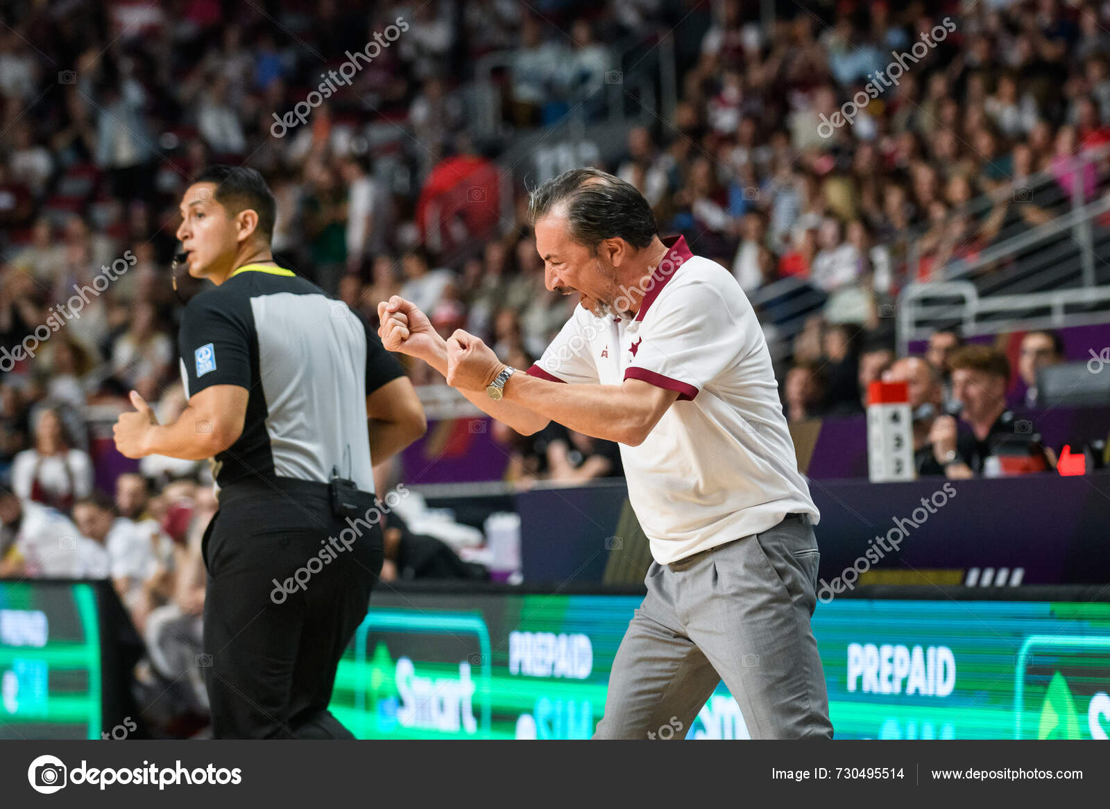 Riga Latvia Julho 2024 Fiba Olympic Torneio Qualificação 2024 Jogo ...